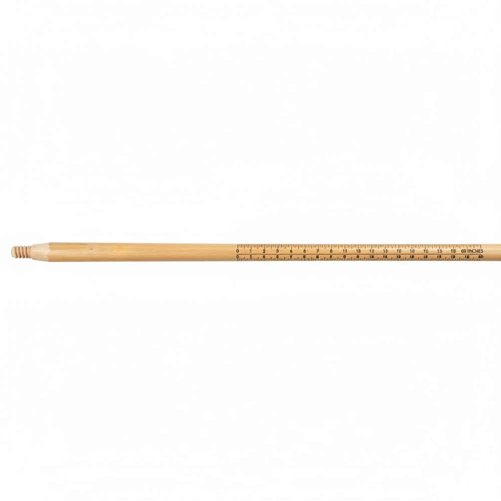 Medline Wood Threaded Broom Handle 60 Inch - Standard Thread Hardwood ...