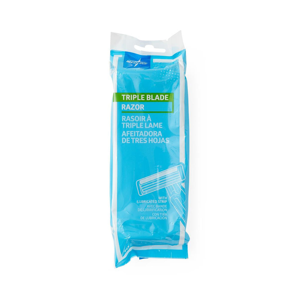 Triple Blade Facial Razors with Lubrication Strip | Professional ...