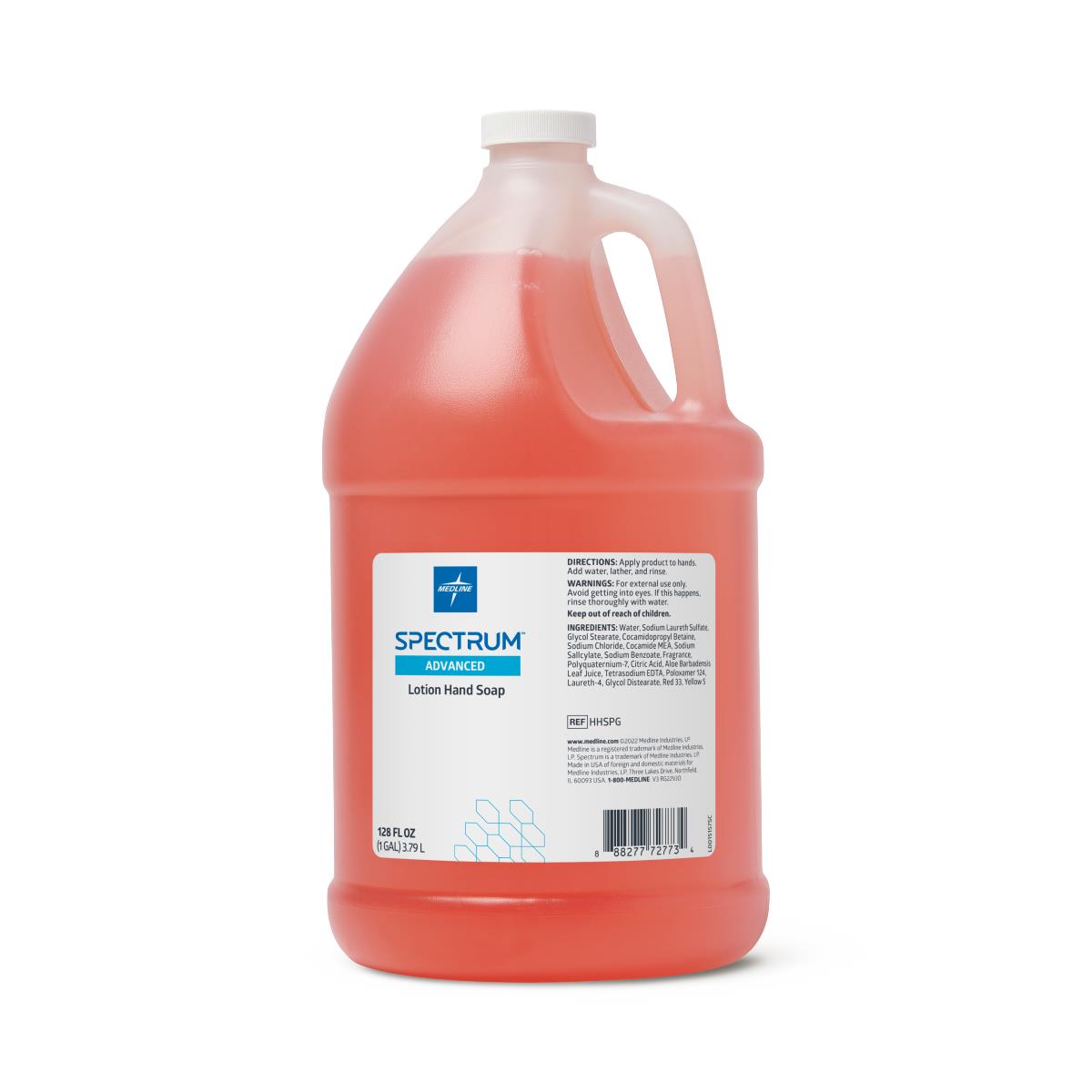 Medline Spectrum Antibacterial Hand Soap 1 Gallon - Gentle Latex-Free ...