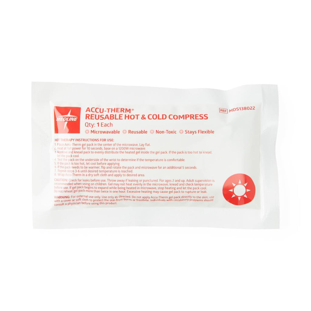 Reusable Hot Cold Gel Pack 5x10 - Medline Accu-Therm Therapy Pack ...