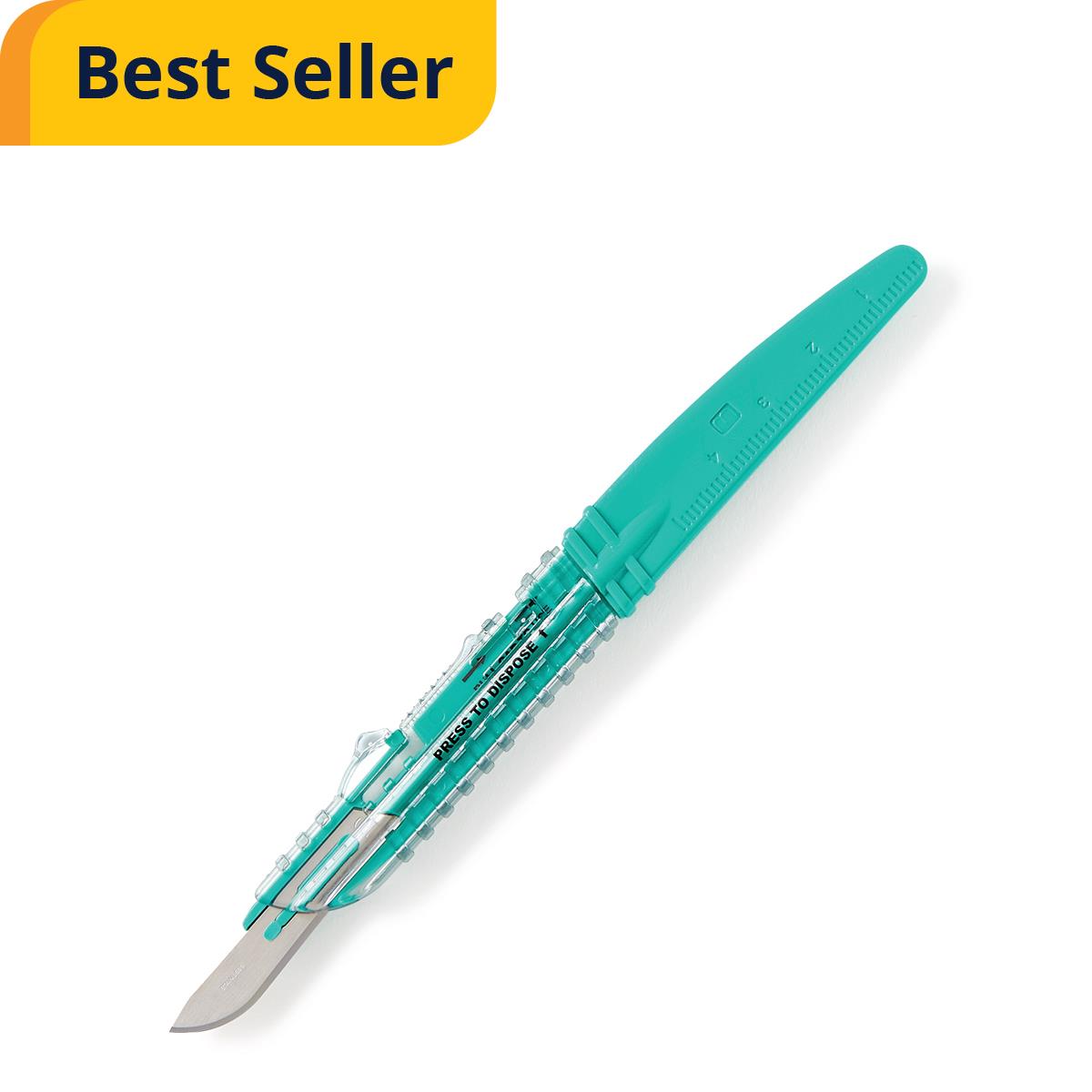 Medline Disposable Sterile Safety Scalpel - Retractable Stainless Steel ...