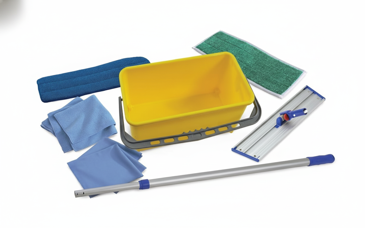 Medline Microfiber Starter Kit - 18-Piece Professional Cleaning System ...