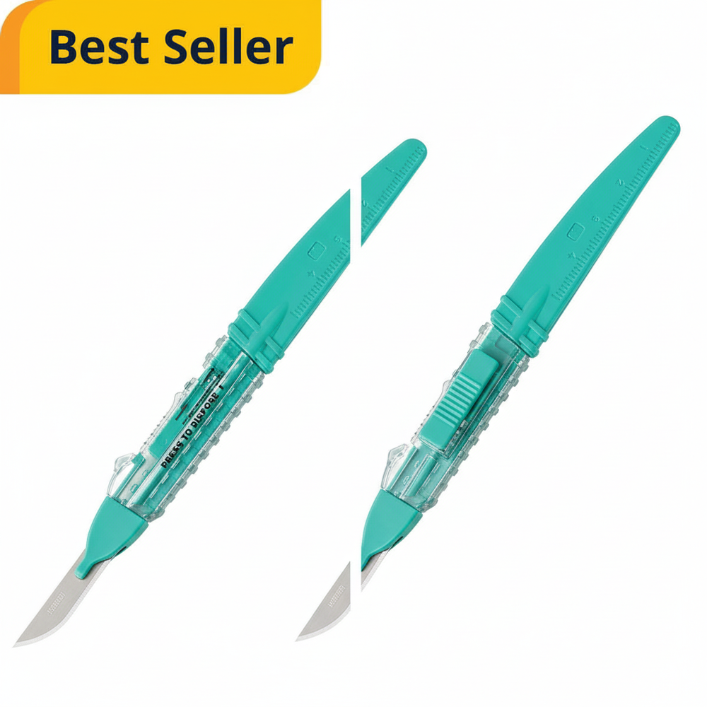 Medline Disposable Sterile Safety Scalpel - Retractable Stainless Steel ...