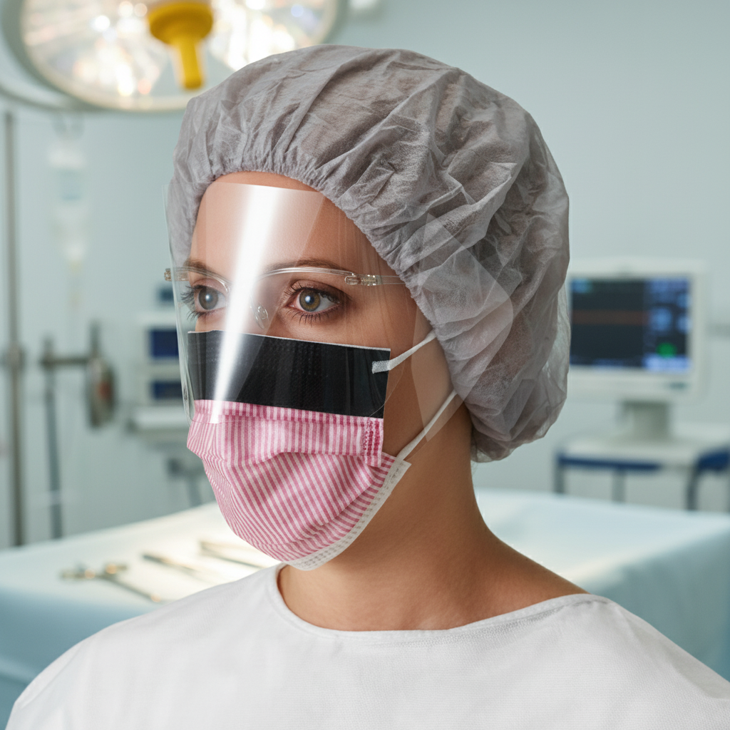 Fluid-Resistant Face Mask with Eye Shield | ASTM Level 3 | Medical ...