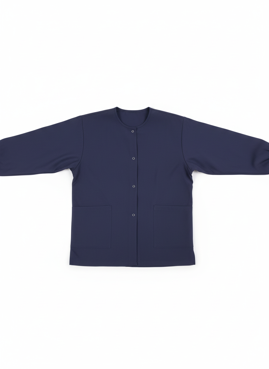 Medline PerforMax Caribbean Blue Scrub Jacket - AORN Compliant Warm-Up ...