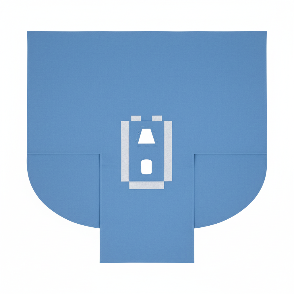 Medline Sterile Laparoscopy Surgical Drapes 102x109x40 - SMS Fabric ...