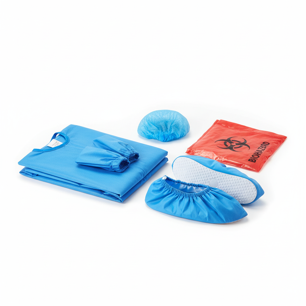 Medline Employee Protection Kit with Goggles - Complete PPE Safety Set ...
